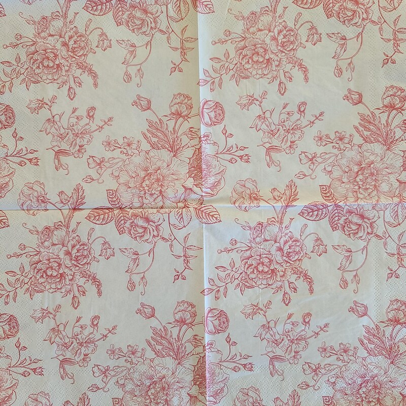 Pink Toile - Etsy