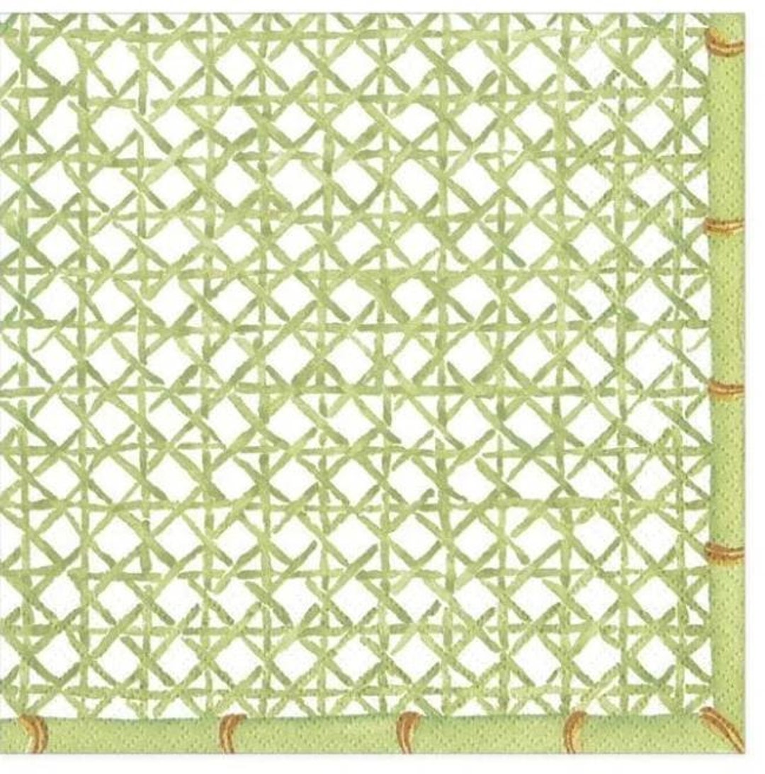 Decoupage Napkins- Green Trellis Geometric Lattice Paper Napkins- Set ...