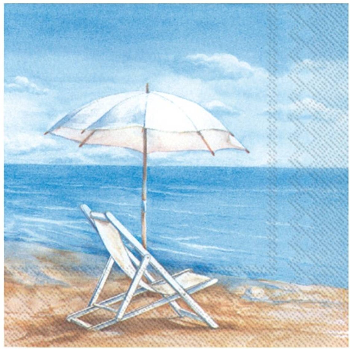 Decoupage Napkins Beach Scene Paper Napkins 10 X - Etsy