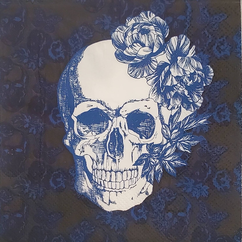 Skull Decoupage - Etsy