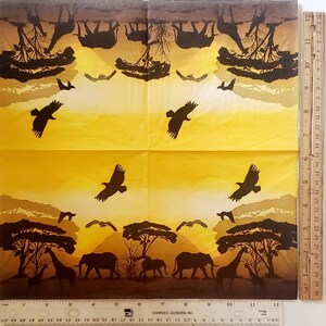 Decoupage Napkins Africa Paper Napkins Set of 3 luncheon Size - Etsy
