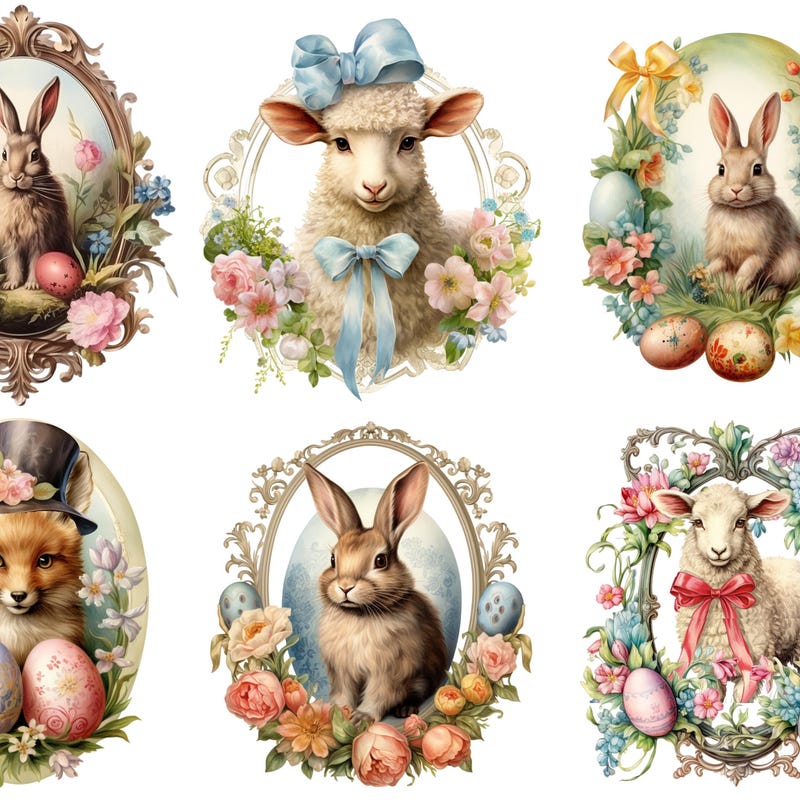 Victorian Easter Stamp - Etsy