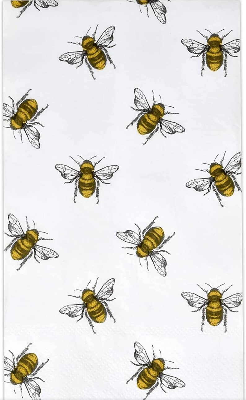 Decoupage Napkins Bee Paper Napkins Set of 3 Guest Size - Etsy