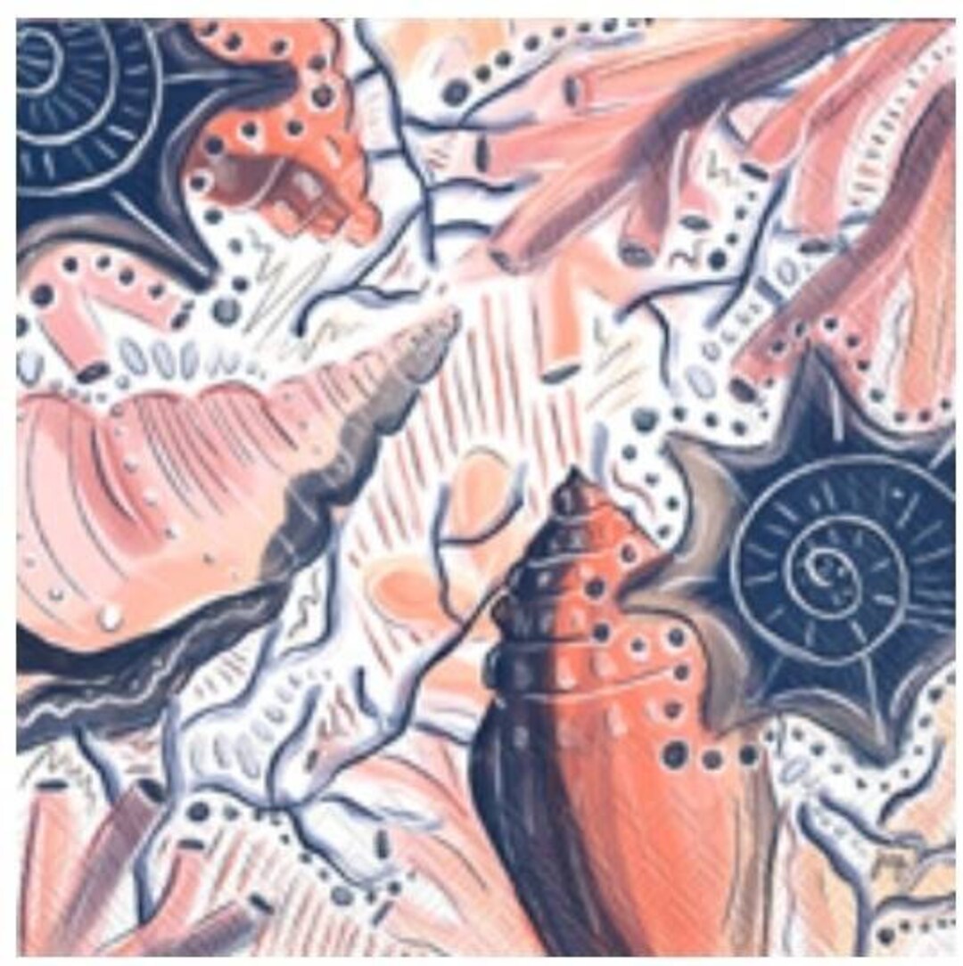 Decoupage Napkins Beach Seashell Paper Napkins Set of 3 Cocktail Size ...