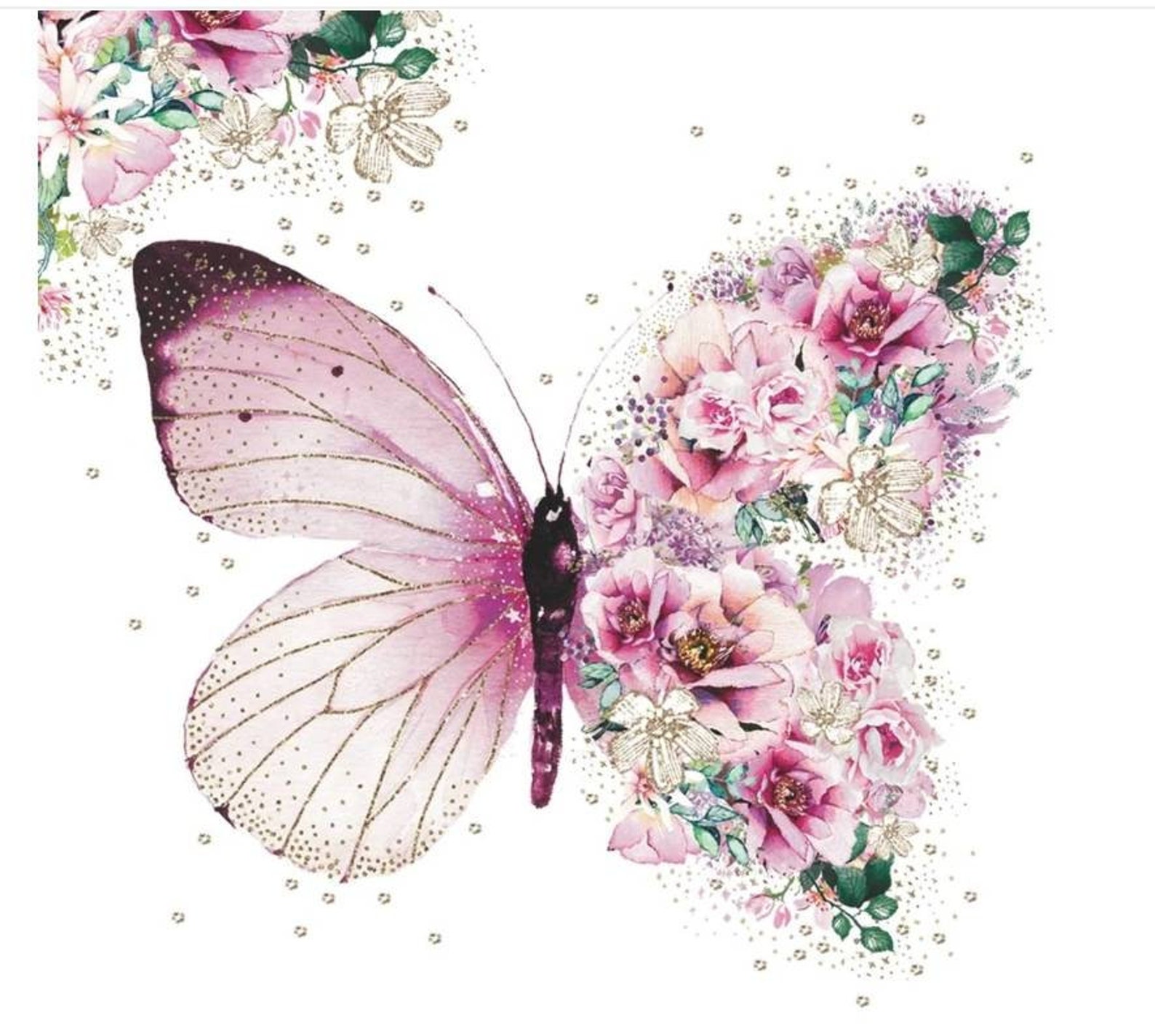 Decoupage Napkins Butterfly Paper Napkins Butterfly Collage - Etsy