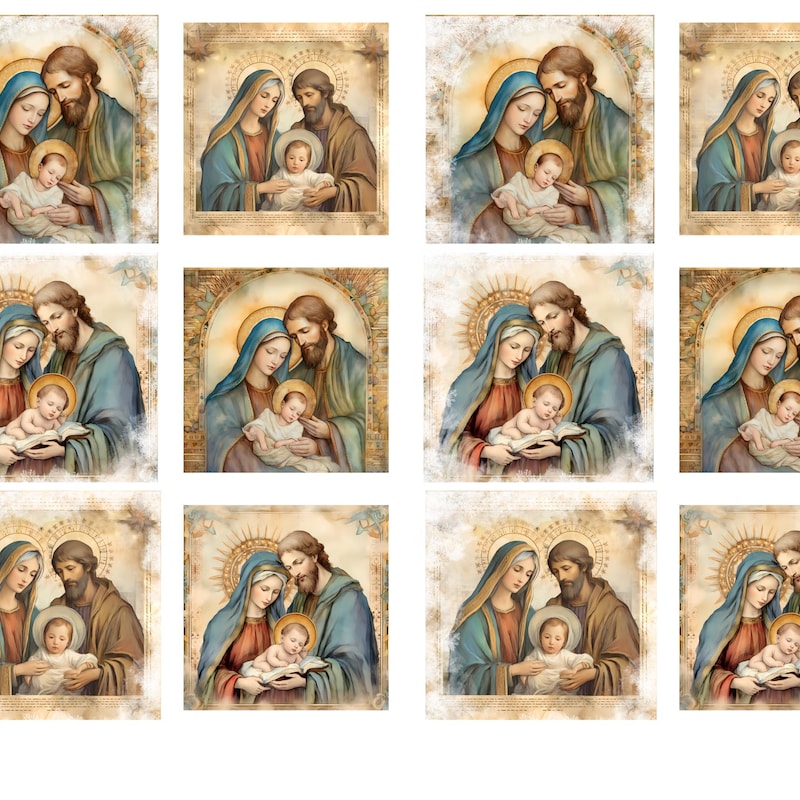 Mini Paper Nativity Set - Etsy