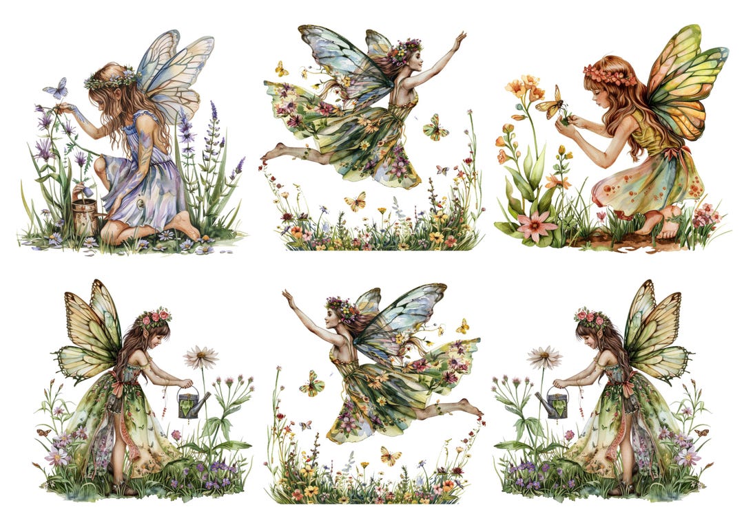 Rice Paper for Decoupage / Fairy Fairies / 1 Rice Paper / A4 / A5 ...