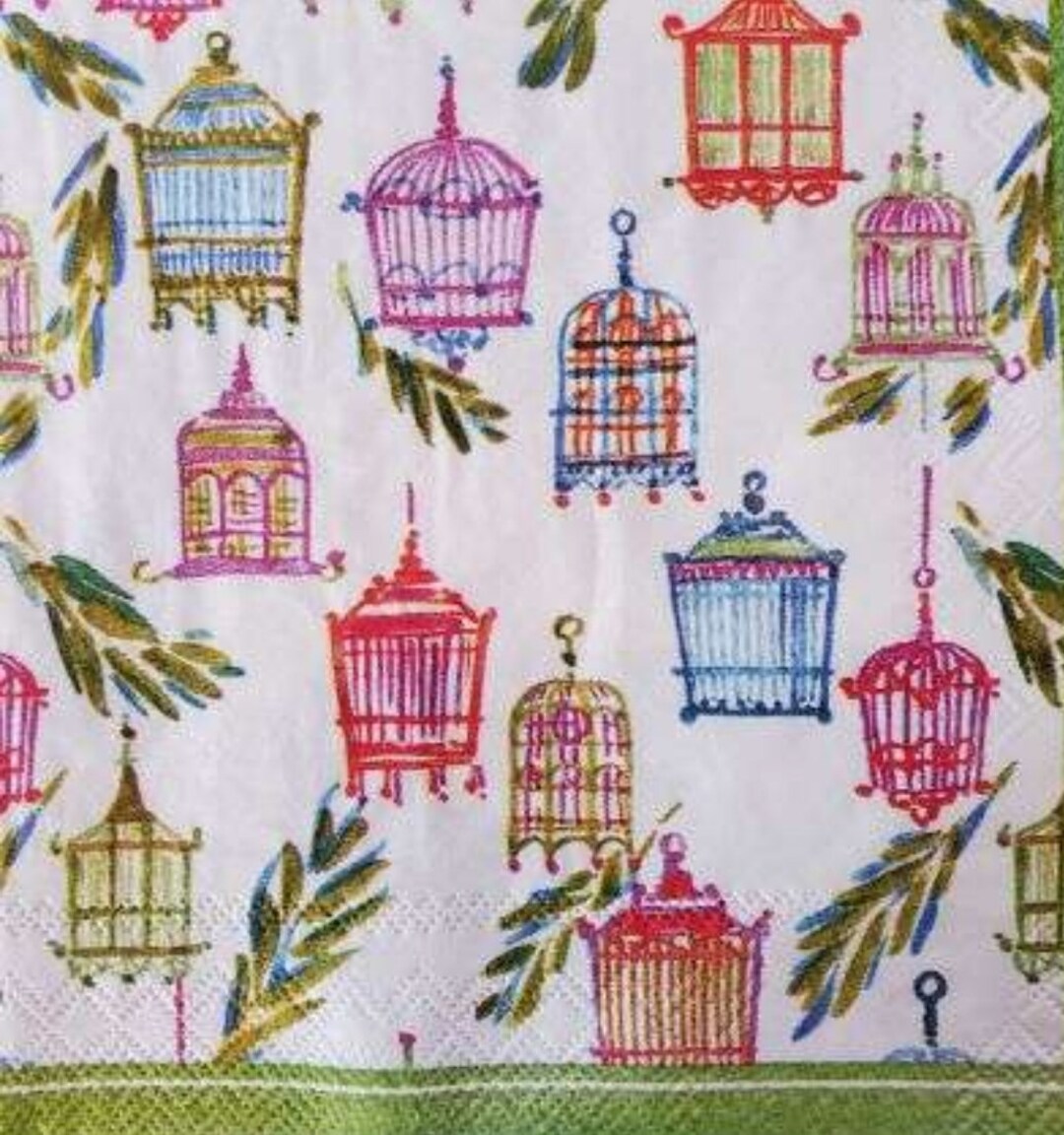 Decoupage Napkins- Bird Paper Napkins- Set of 3- Cocktail Size - Etsy