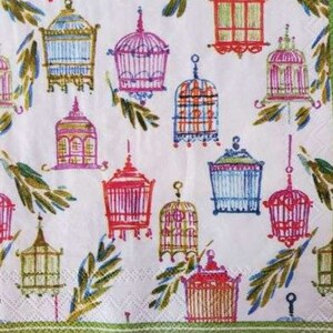 Decoupage Napkins- Bird Paper Napkins- Set of 3- Cocktail Size - Etsy