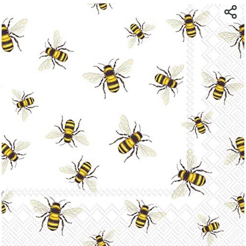 Bee Napkins - Etsy