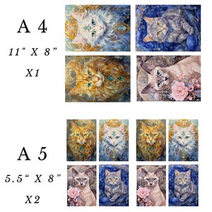 Rice Paper for Decoupage / Cat Cats / 1 Rice Paper / A4 / A5 ...