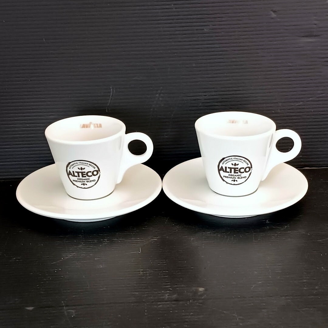 2 Classic Coffee Lavazza Alteco Espressino Cups, Glass Espresso Cups ...
