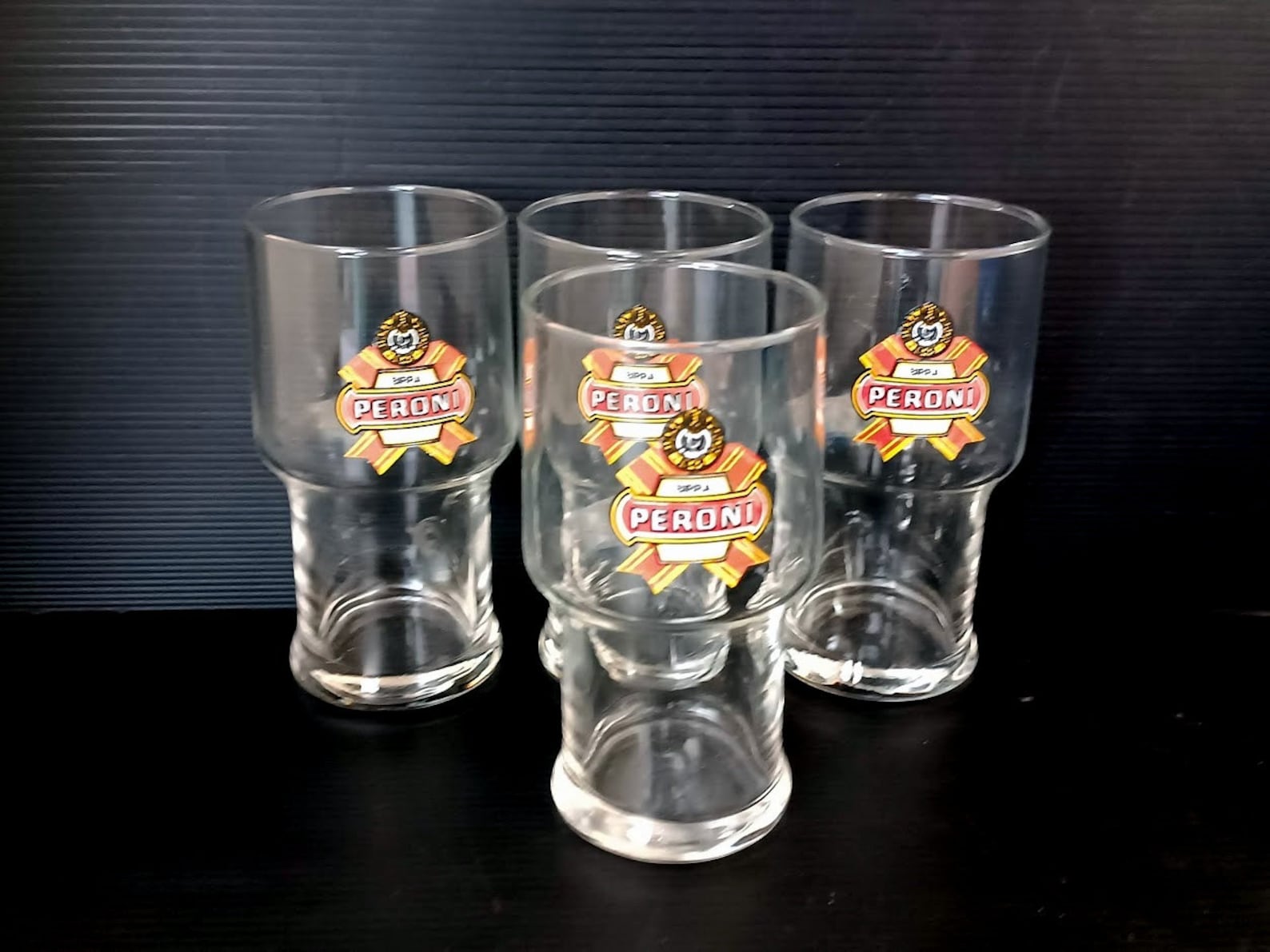 Rare Set 4 Collectible Italian Peroni 80s Glasses Italian Beer - Etsy