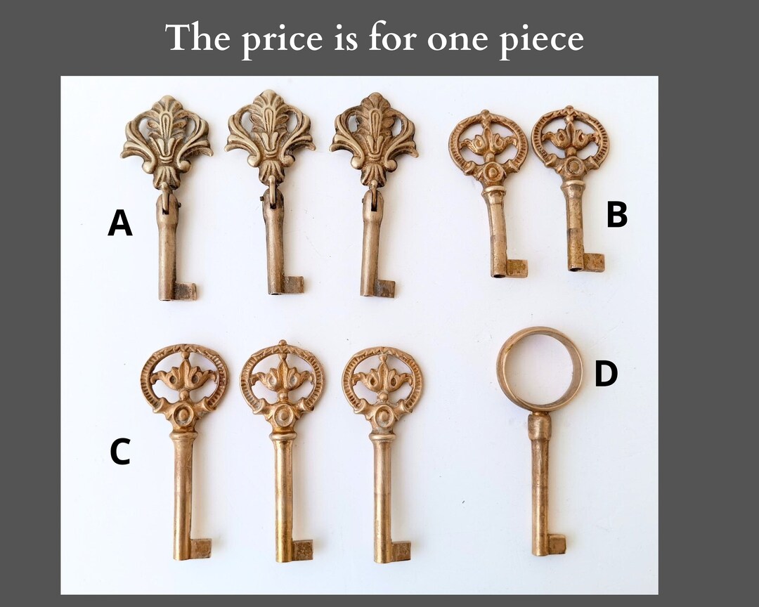 Vintage Italy Collectible Skeleton Folding Key, Ornate, Fancy ...