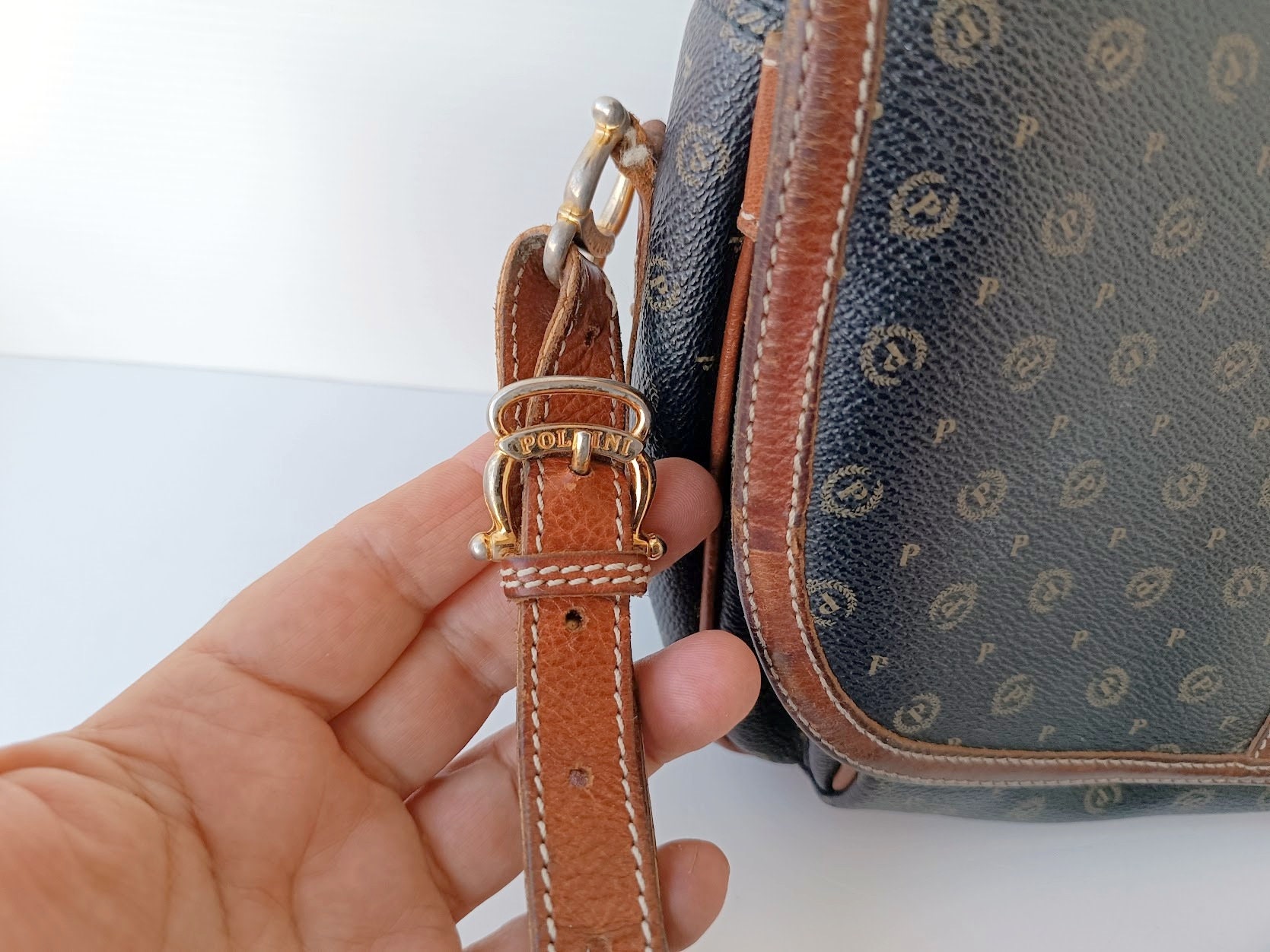 Vintage Italian Genuine Leather POLLINI Bag - Vintage Vintage Italian Genuine Leather POLLINI Bag - Vintage