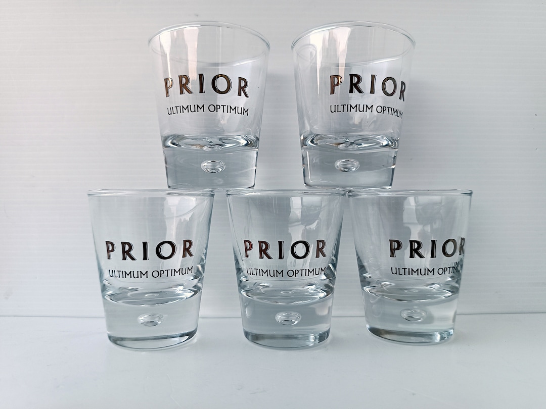 Vintage Italy 5 Special Prior Ultimum Optimum Glasses With Heavy Bottom ...