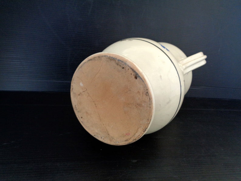 Terracotta Jug Ancient Glazed Majolica Rooster, Handpainted Rooster Jug ...