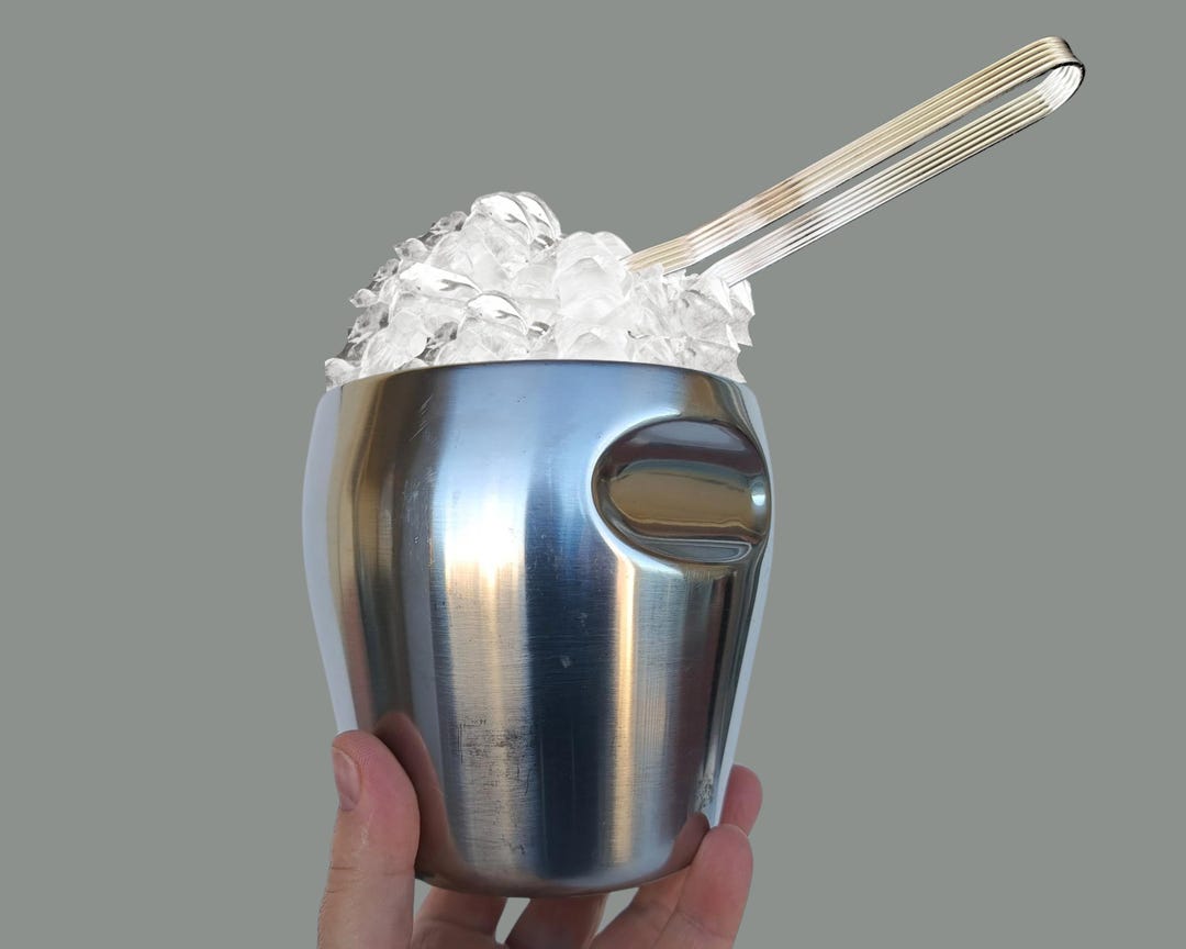 Vintage Italian Inox 18/10 Ice Bucket Alessi Vintage 80s Ice Bucket ...