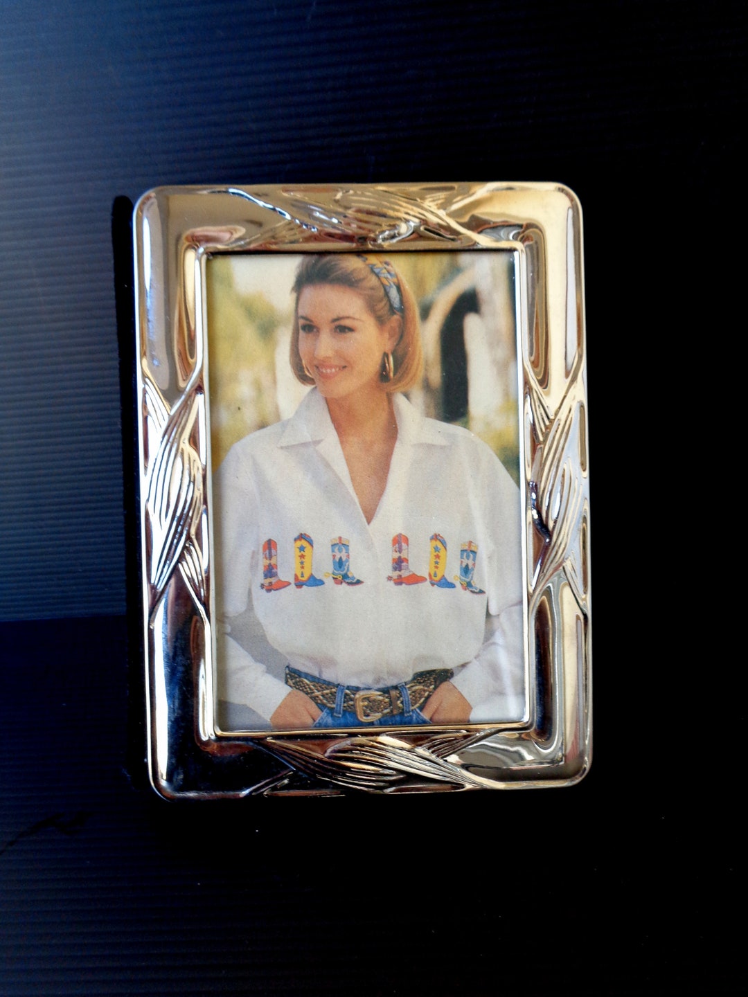 Vintage Silver Plated Frame With Photo Album Old Italy Photo Album ...