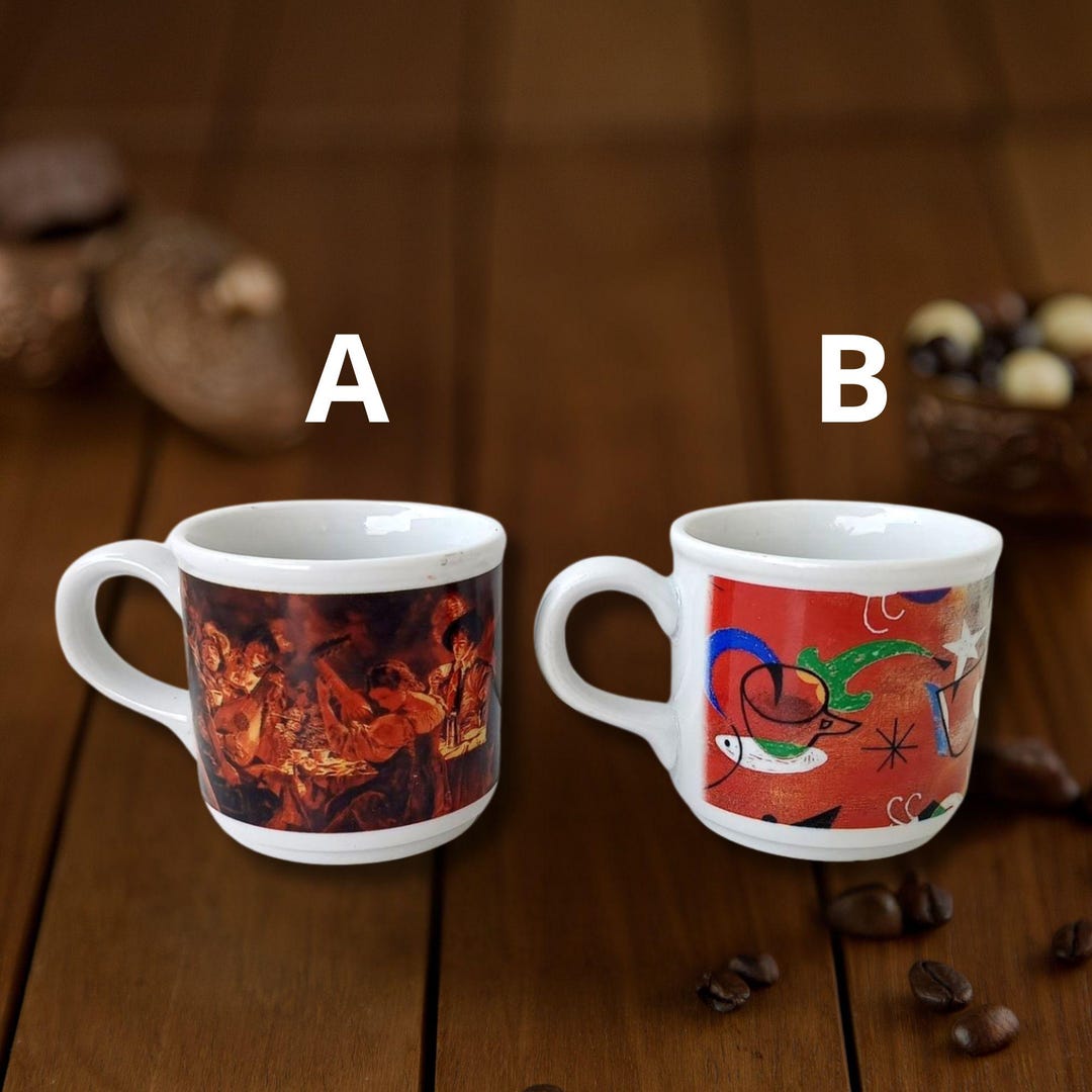 Classic Coffee Lavazza Espresso Cups With Saucers, Serie Cafè Des Arts ...