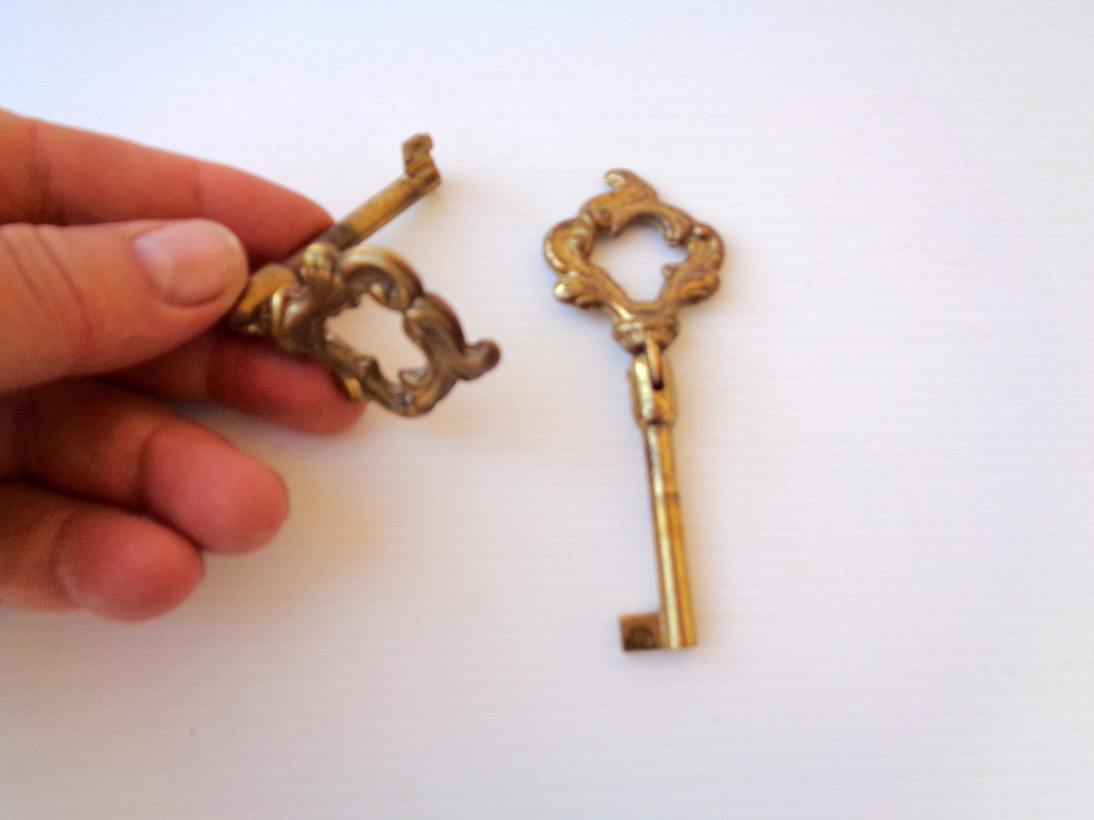 Vintage Italy Collectible Skeleton Folding Keys Ornate - Etsy