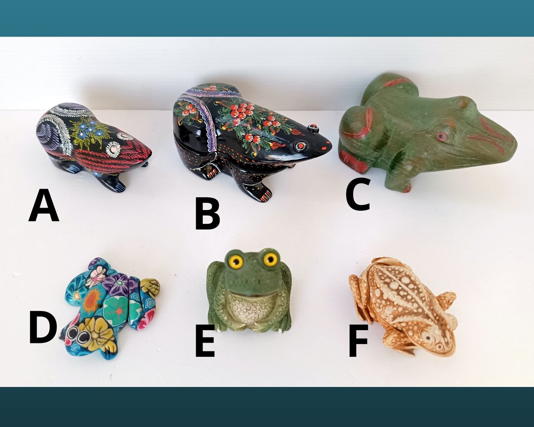 Great Vintage Italy Collection Frog Figurines, Frog Figurines ...