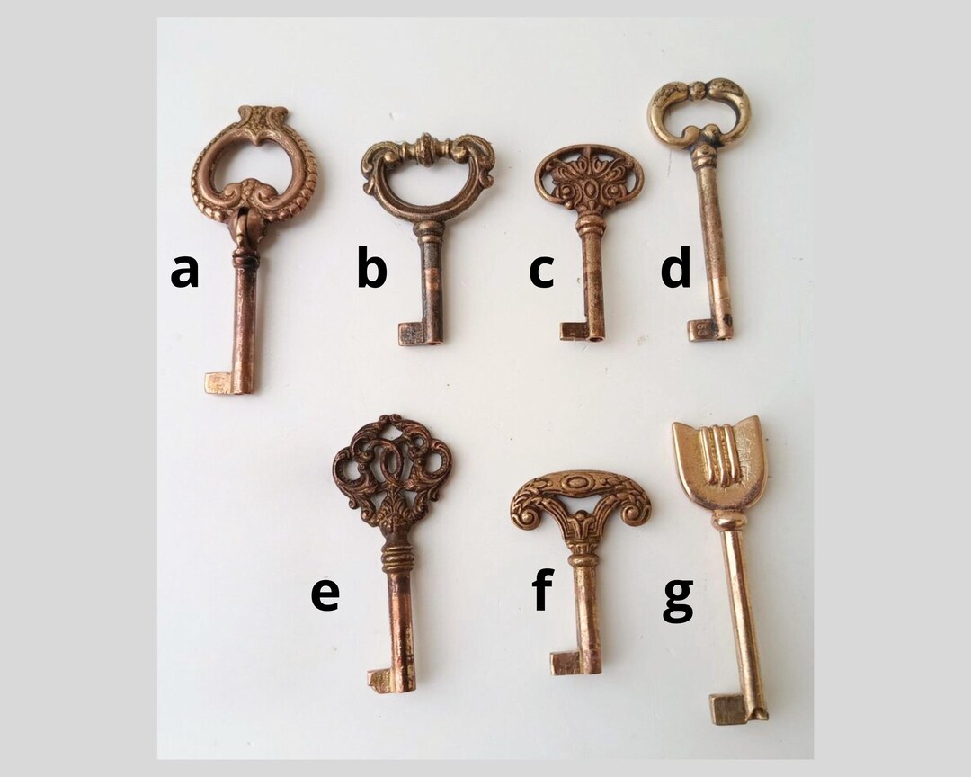 Vintage Italian Collectible Skeleton Key, Ornate, Fancy, Authentic ...