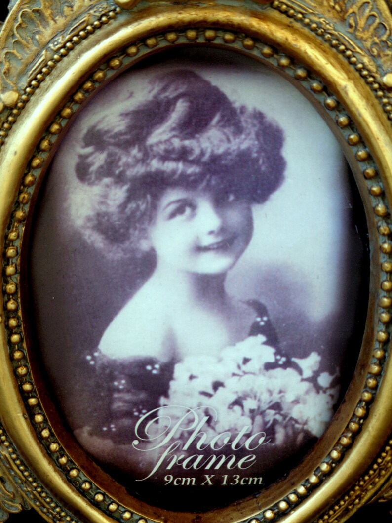 Vintage Oval Barocco Style Triple Oval Photo Frame in Hard - Etsy