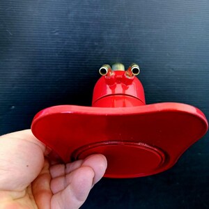 Italian Red Enameled Espresso Maker, Double Serving Stovetop Espresso ...