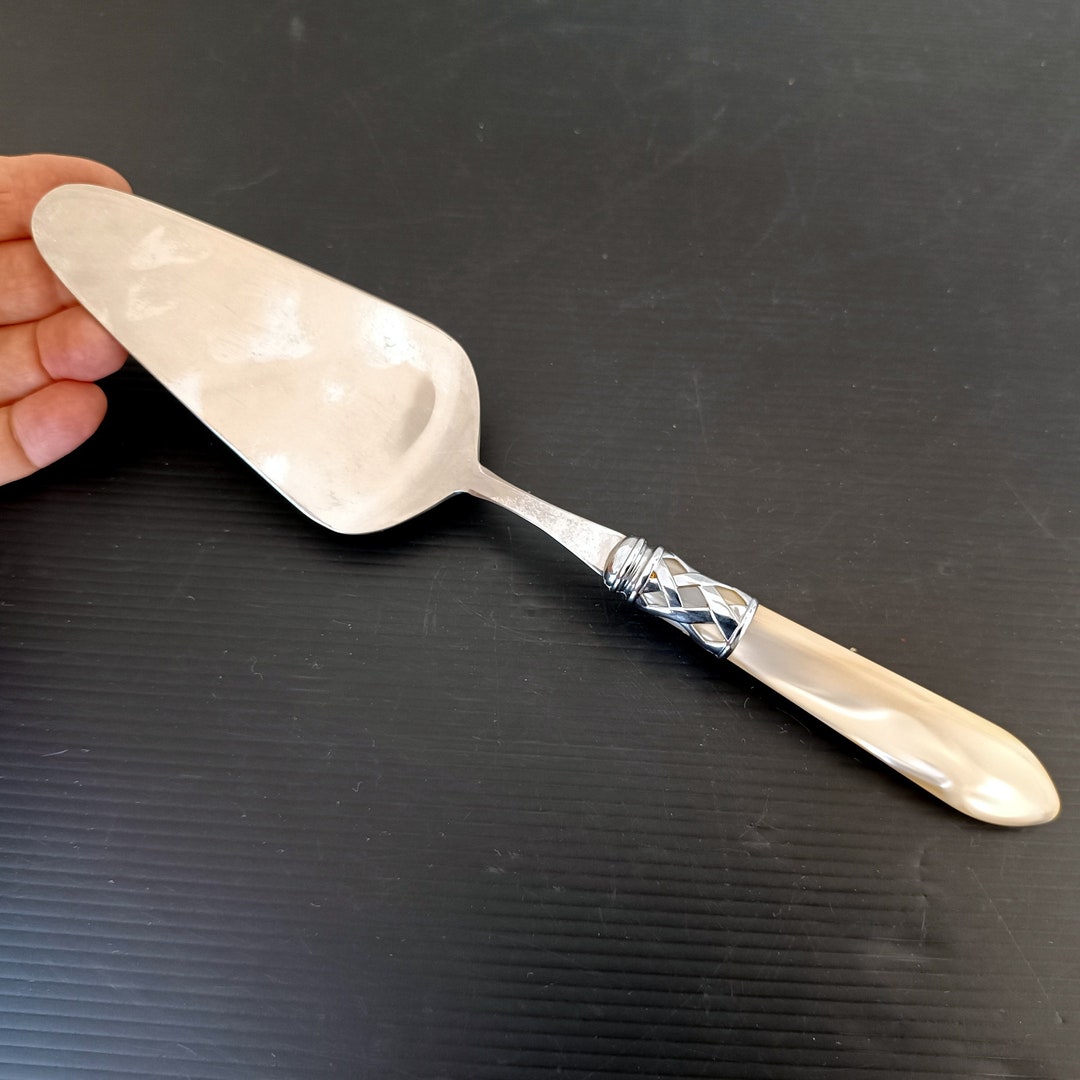 Vintage Italian Pastry Cake Scoop and Knife, Bugatti Inox 18/10 Cutlery ...