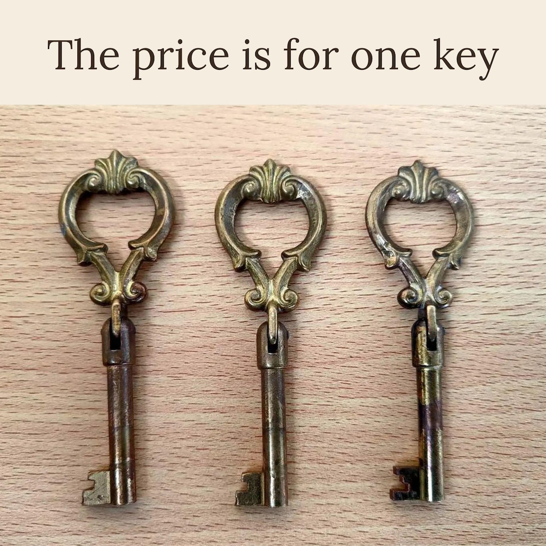 Vintage Italian Collectible Skeleton Folding Key, Ornate Fancy Key ...