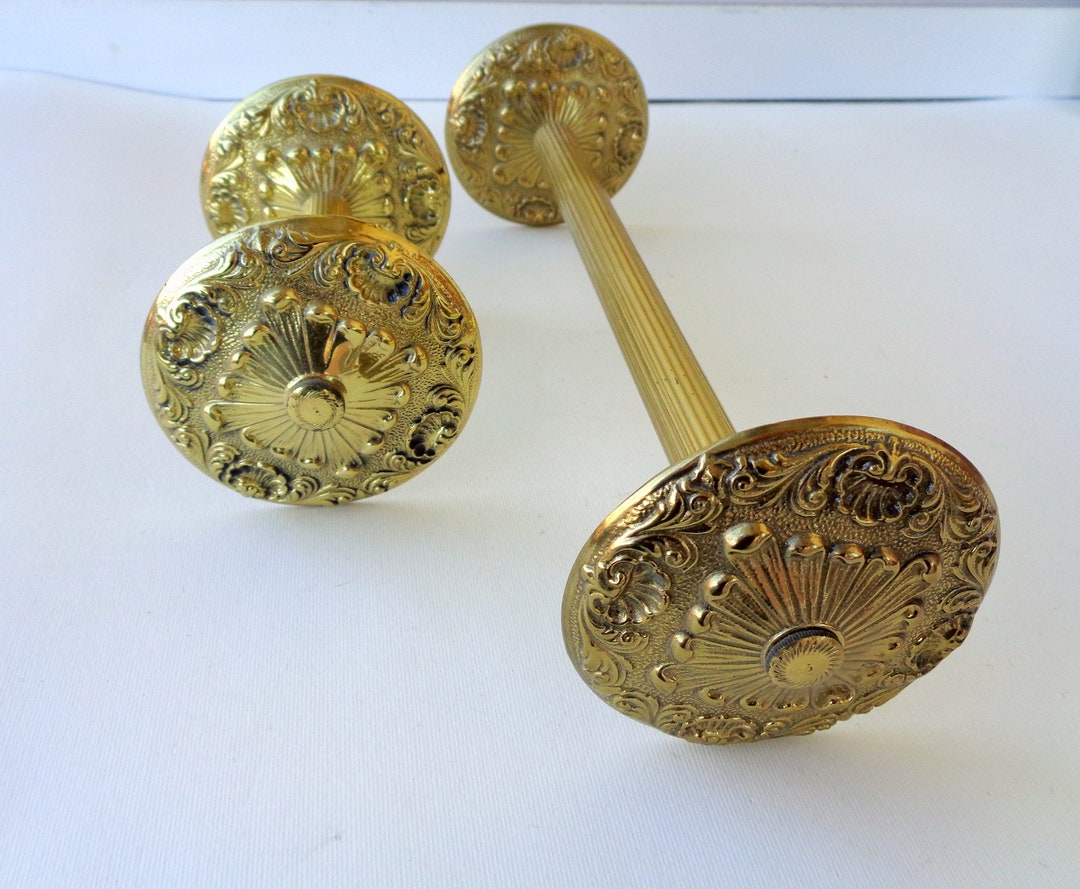Ancient Empire Tie Backs, Pair Gilded Curtain, Holdbacks, Ancient Home ...