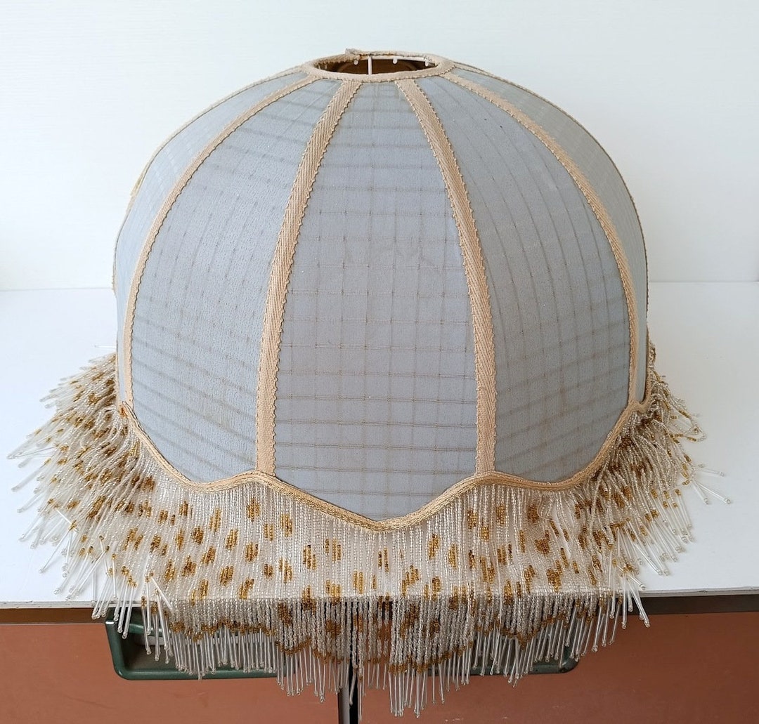 Large Vintage Italy Shabby Chic Textile Lampshade to Recycle - Etsy
