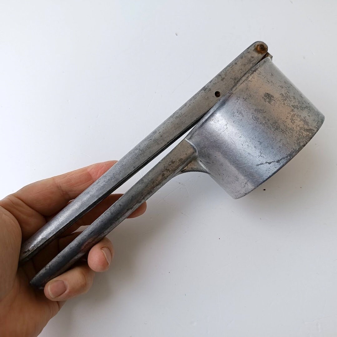 Rare Find! Old Italian Aluminum Marked "junior" Hand Potato Ricer - Etsy