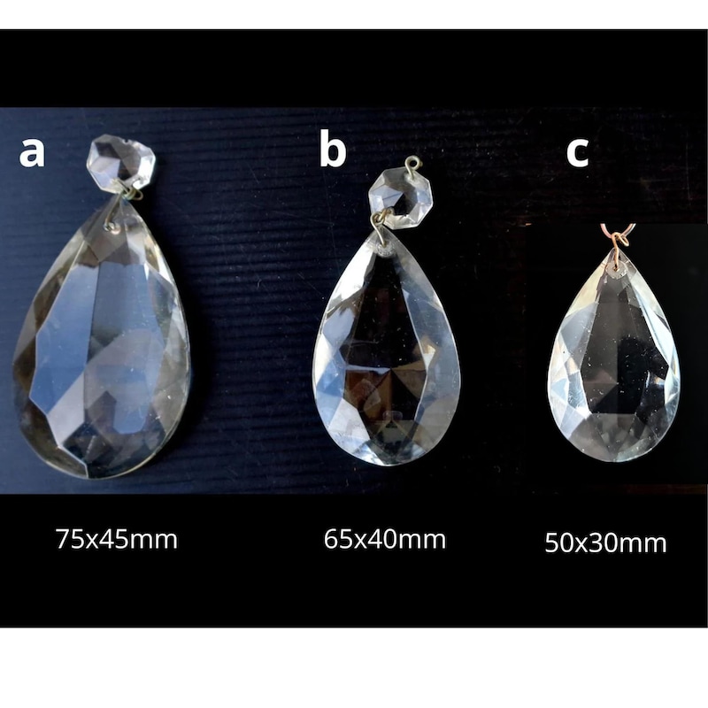 Candelabra Glass Prisms - Etsy UK