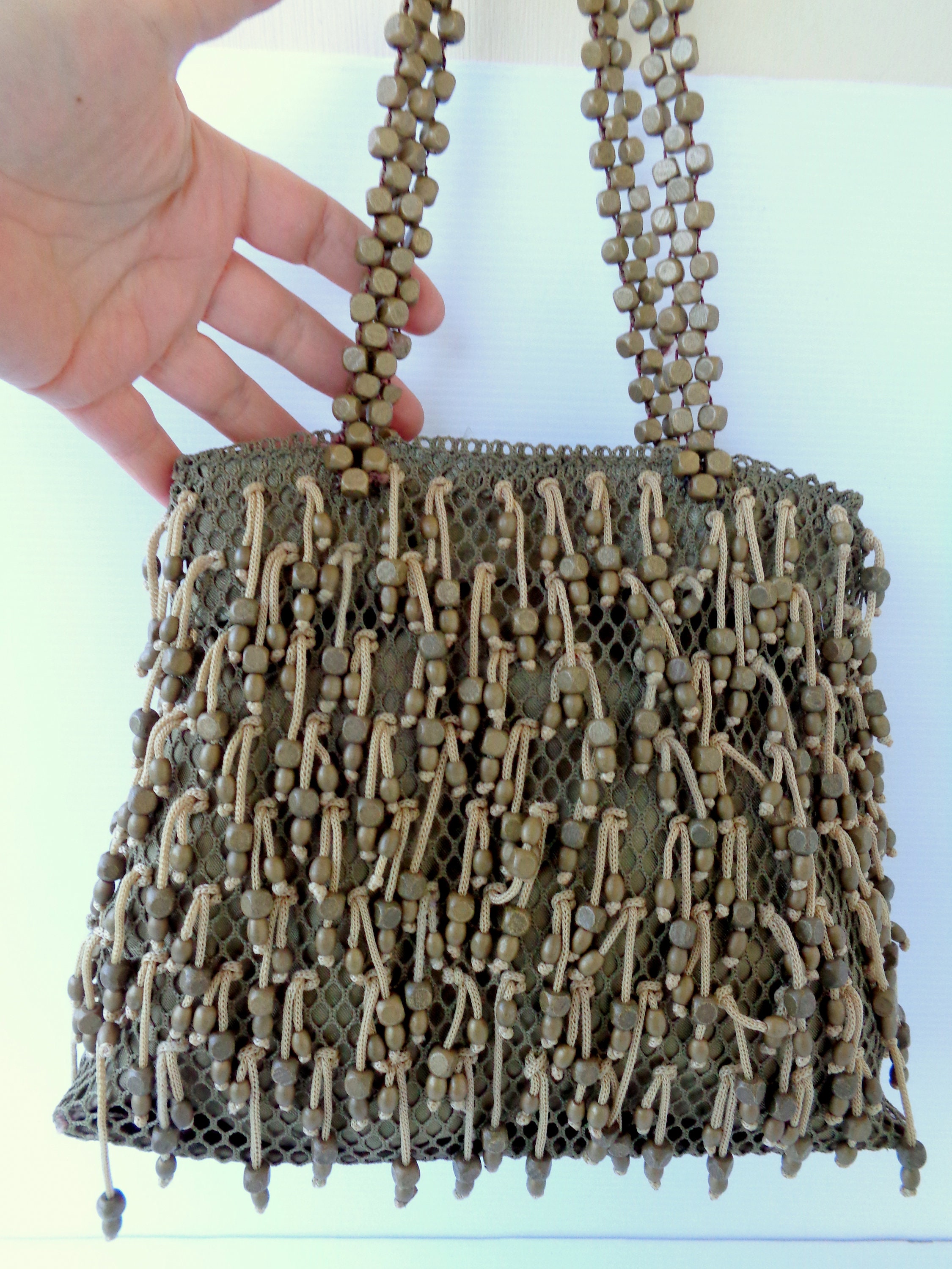 Beaded Vintage Italian Marked Cap&cap Bag Antique Gold Color - Etsy