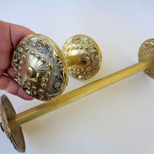 Ancient Empire Tie Backs, Pair Gilded Curtain, Holdbacks, Ancient Home ...