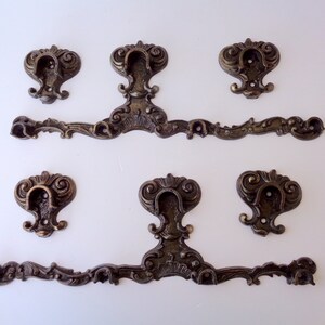 Set of Antique Heavy Brass or Bronze Hardware for Wardrobe Hardware ...