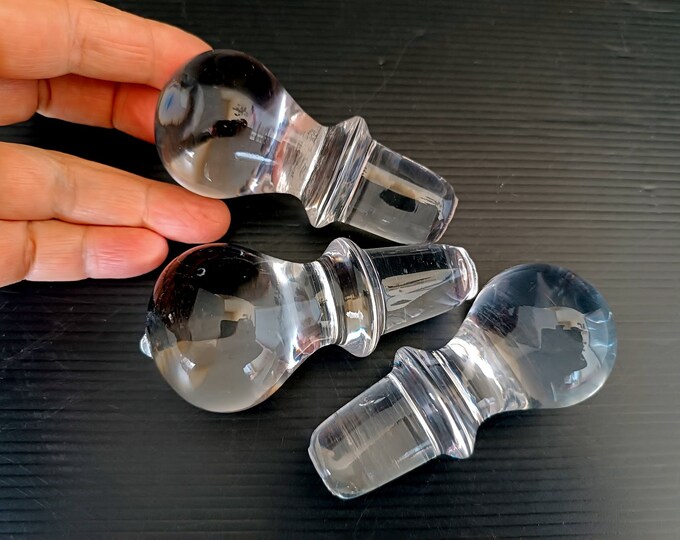 Vintage Italian Decorative Crystal Bottle Stopper Glass Bottle Stopper ...