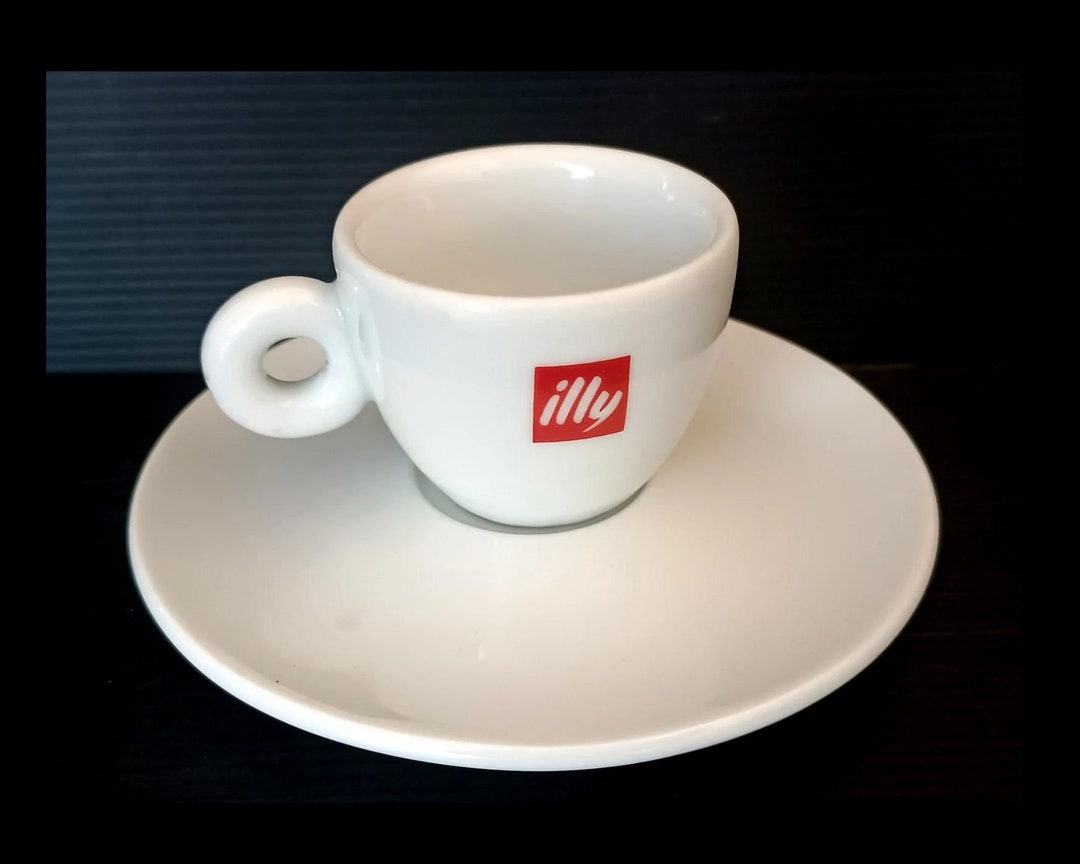 Set of 2 Vintage 1990s Illy Italian Espresso Cups Italian Classic "illy ...