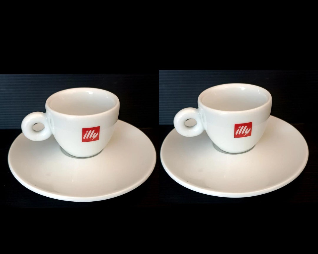 Set of 2 Vintage 1990s Illy IPA Italy Espresso Cups Italian Classic ...