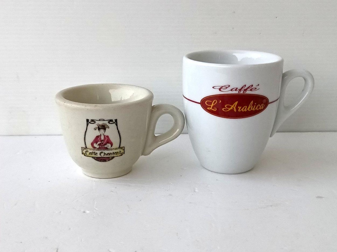 Vintage Italian Collectible Espresso Cups, Caffe Chantant Porcelain ...