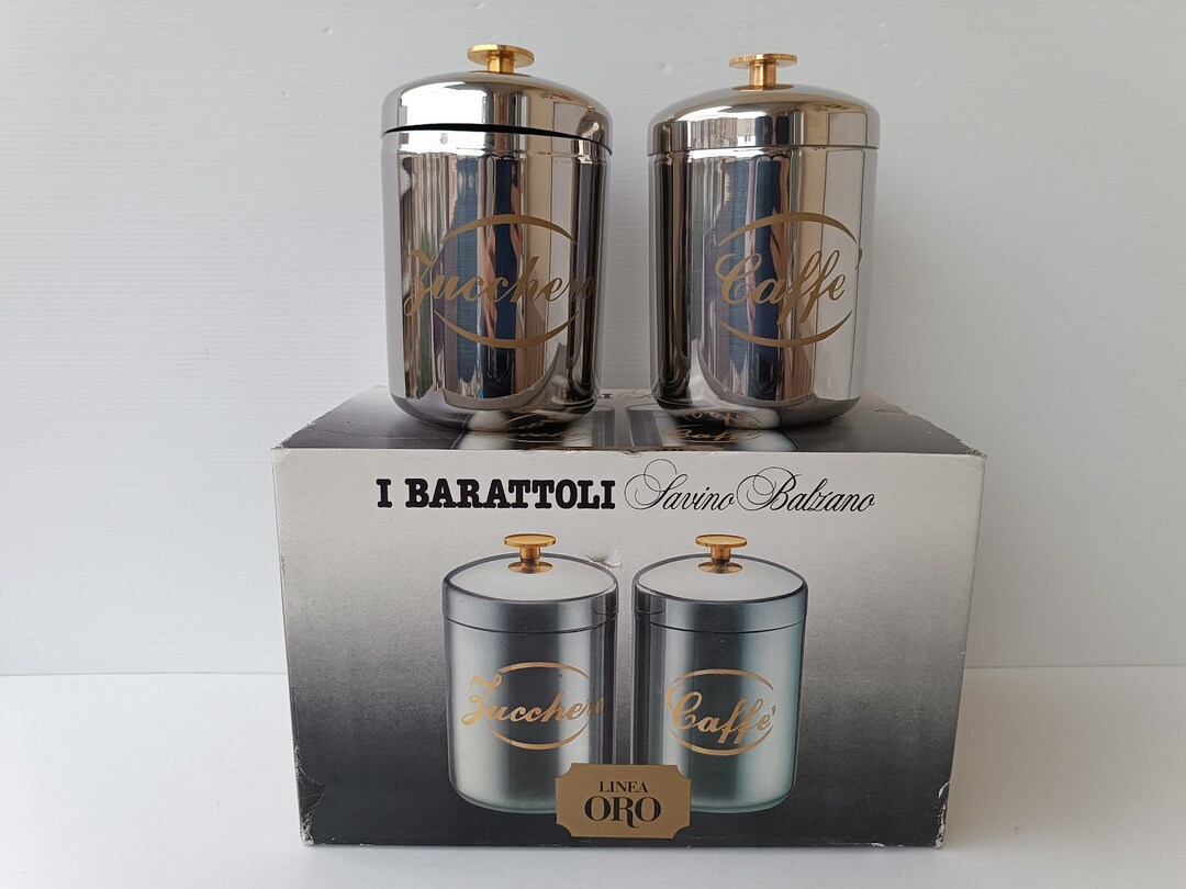 Brand New Collectible Couple Jars Sugar and Coffee Lavazza Bolzano Made ...