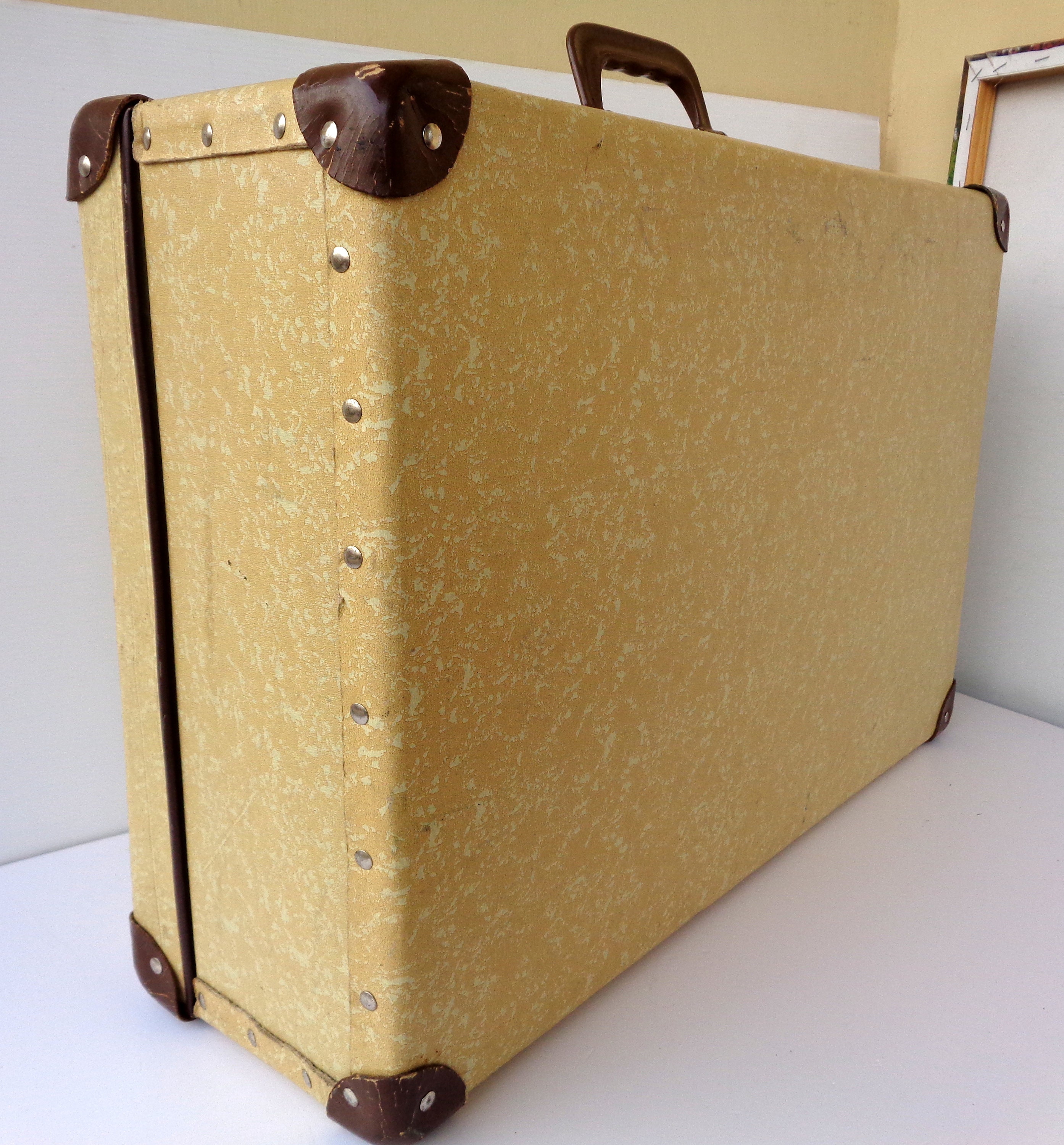 Vintage Pressed Cardboard Suitcase for Decoration Made in | Etsy