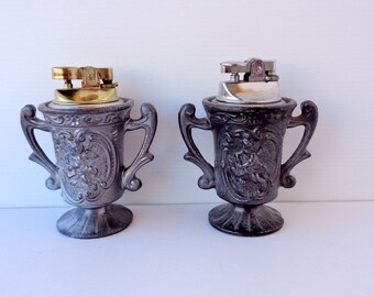 Art & Collectibles Table Top Lighter Vintage Desk Lighter Metal Table ...