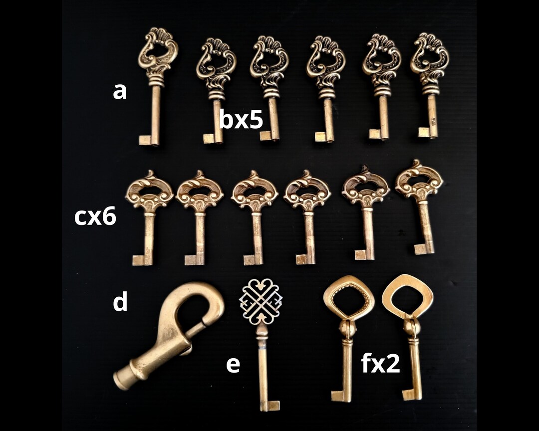 Vintage Italy Collectible Skeleton Folding Key, Ornate, Fancy ...