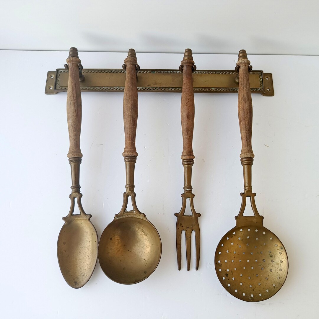 Antique Italian Kitchen Utensil Craftsmanship Italian 40s Brass and ...