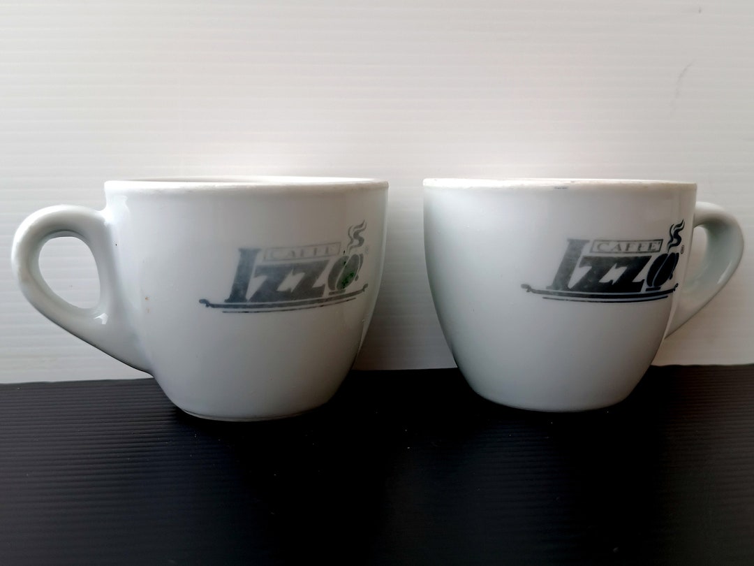 The Pair of Classic Coffee Izzo Espresso Cups, White Porcelain Cups ...