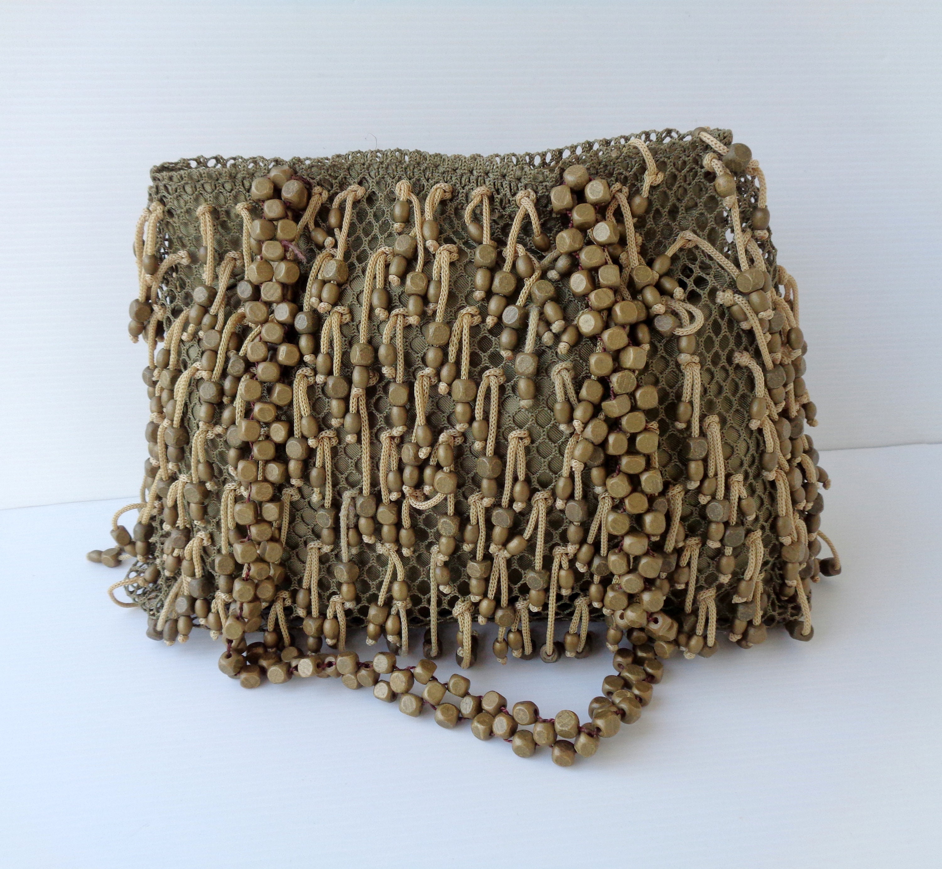 Beaded Vintage Italian Marked Cap&cap Bag Antique Gold Color - Etsy
