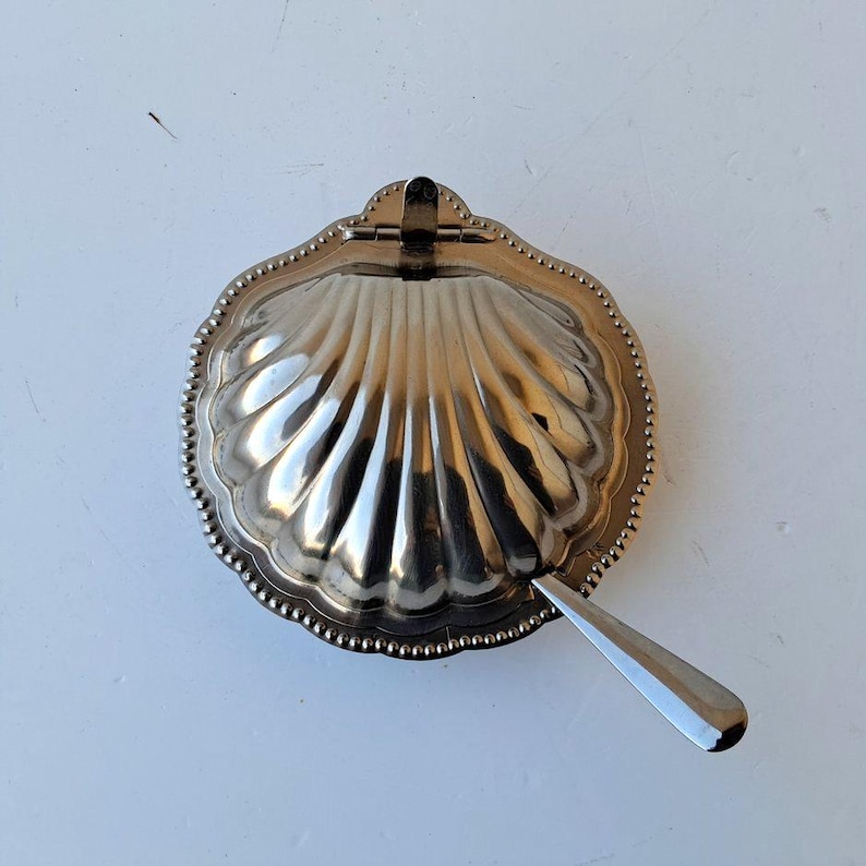 Antique Italian Serve Caviar, Bowl Dish, Shell Shaped Dish, Shell ...